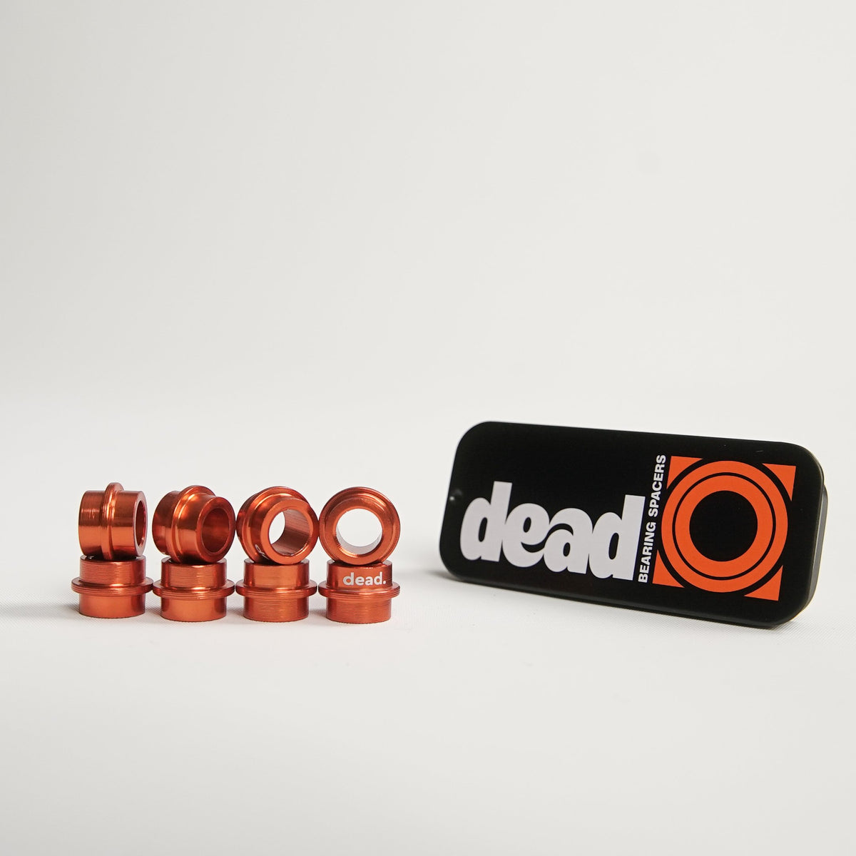Dead Wheels Orange Bearing Spacers (8 Pack) – Boutique Solo Inline